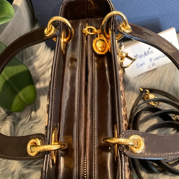 Dior | Bags | Authentic Christian Dior Lady Bag Leopard | Poshmark